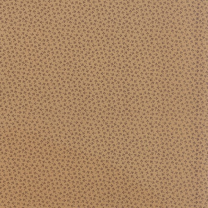 1117-17 Homestead Gatherings Clover in Chestnut on a Tan Background ...