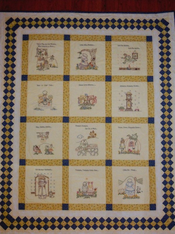 UH-1015 NURSERY RHYME MEMORIES - 12 BLOCK – Material Matters Quilting Shop