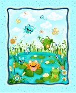 3962P-16 Toad-Ally Terrific Frog Panel 36" Wide – Material Matters ...